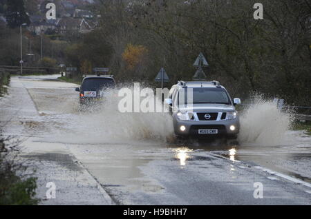 Axminster, Devon, UK. 21st Nov, 2016. UK Weather. A view of the River ...