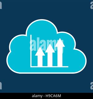cloud code developing chart diagram vector illustration eps 10 Stock ...
