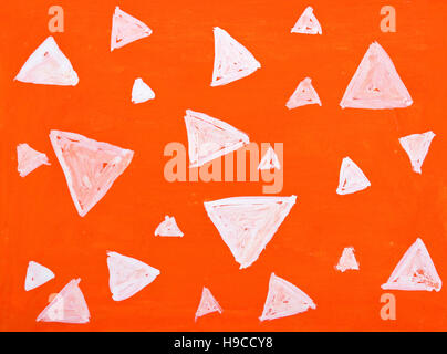 Abstract hipster geometric background with triangles, circles, nebula ...