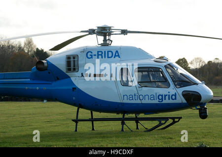 National Grid helicopters at Turweston Aerodrome, Buckinghamshire, UK ...