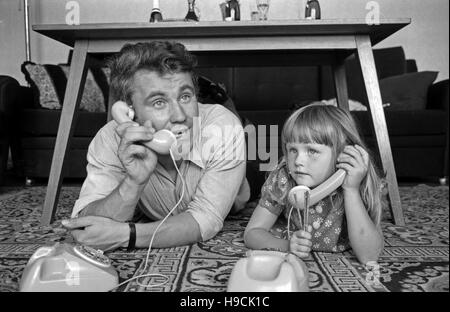 Deutscher Volksschauspieler Edgar Bessen mit Tochter, Deutschland ...
