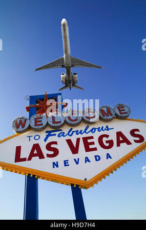 Famous welcoming sign, Las Vegas Nevada, USA Stock Photo - Alamy