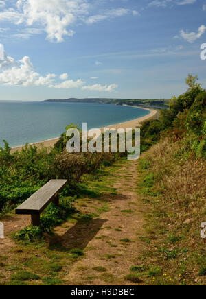 Looking West to Slapton Sands Stock Photo - Alamy