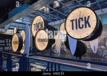 Clocks of Dublin guinness storehouse Stock Photo - Alamy