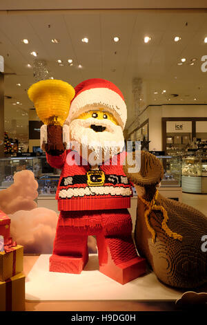 Lego at Xmas display in store window Santa Claus, Father Christmas ...