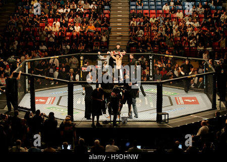 The Octagon ring during the Ultimate Fighting Championship UFC 65 at ...