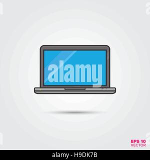 laptop computer technology icon Stock Vector Image & Art - Alamy