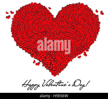 Valentines Day - Present With Magic Hearts Lights - Red Defocused ...