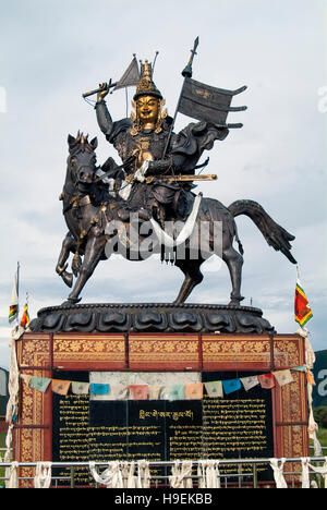 A statue of King Gesar, a cultural hero and war lord of the legendary ...