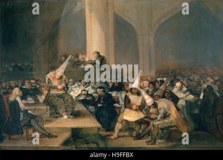 Scene of the Inquisition, by Francisco de Goya y Lucientes, circa 1814 ...