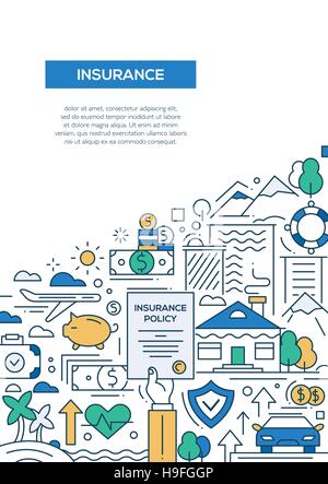 Health insurance template vector for flyer Stock Vector Image & Art - Alamy