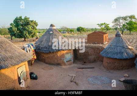 Traditional mud an clay housing of the Tata Somba tribe of nothern ...