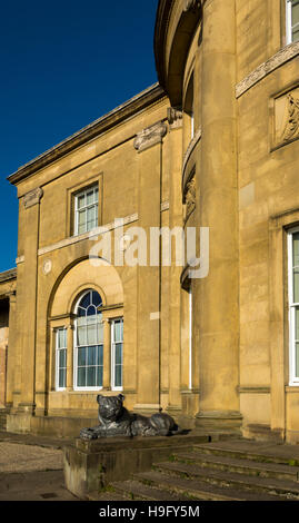 Statue of a lion at Heaton Hall, Heaton Park, Manchester, England, UK ...