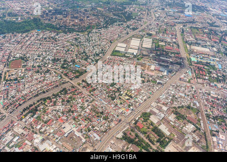 Aerial view of the Addis Ababa, the capital city of Ethiopia Stock ...