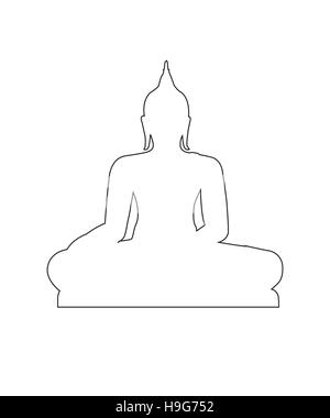 Buddha Path on the white background Stock Vector Image & Art - Alamy
