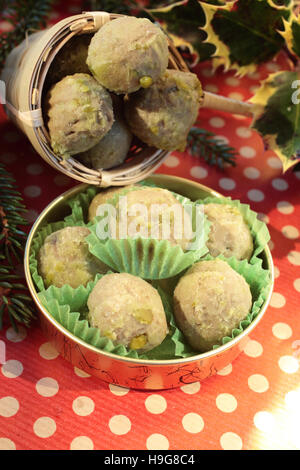 Green tea truffles Stock Photo - Alamy