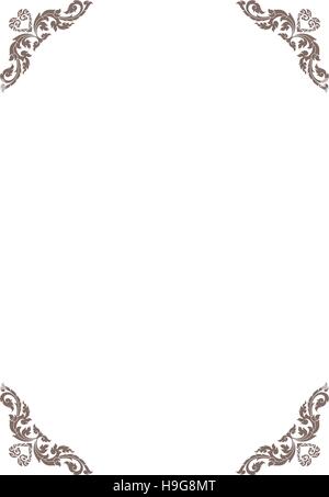 Floral Frame with floral heart vector, Southeast Asia Art Design Stock ...