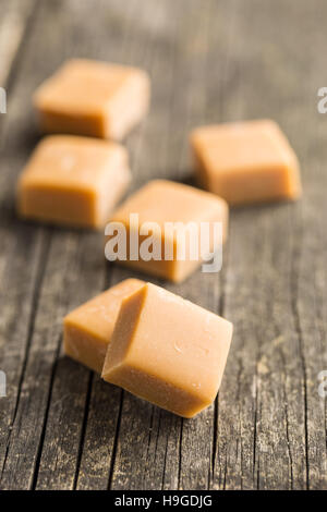 Brown chocolate cube shape candy isolated on white background Stock ...