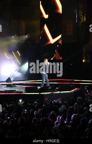 David Hasselhoff performs on stage at New Year´s Eve celebration on ...