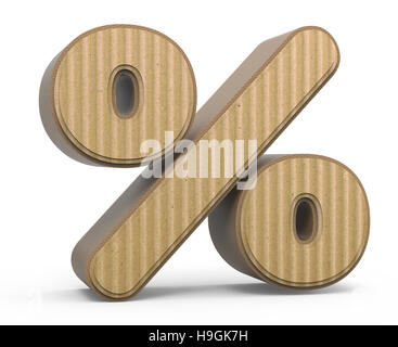 left tilt white percent mark, 3D rendering graphic isolated on white ...
