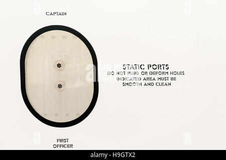 Aircraft static ports Stock Photo - Alamy