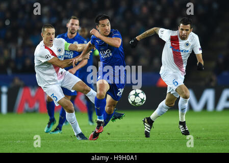 Shinji Okazaki of Leicester City during the Barclays Premier League ...