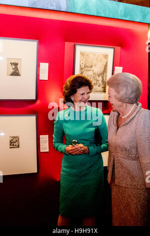 H.M. Queen Silvia, H.R.H. Princess Majda and director Anni Mazagobian ...