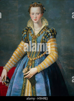 This 16th-century portrait by Alessandro Allori features a lady dressed ...