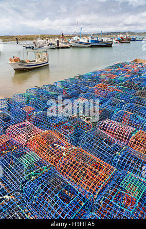 Portugal, The Algarve, Alvor Harbour Stock Photo - Alamy