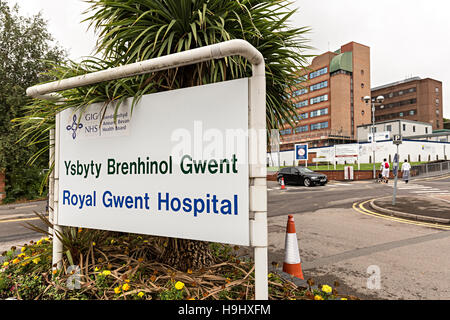 Royal Gwent Hospital, Newport Gwent South Wales Stock Photo - Alamy