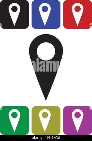 map direction icon color illustration Stock Vector Image & Art - Alamy