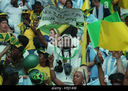 JAMAICA FANS FOOTBALL FANS WORLD CUP 98 25 June 1998 Stock Photo ...