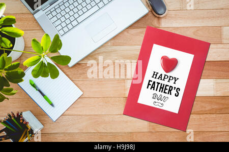 Composite image of fathers day greeting Stock Photo - Alamy