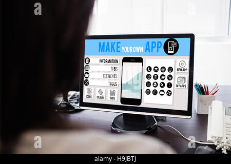 Make your own app smartphone Stock Photo - Alamy