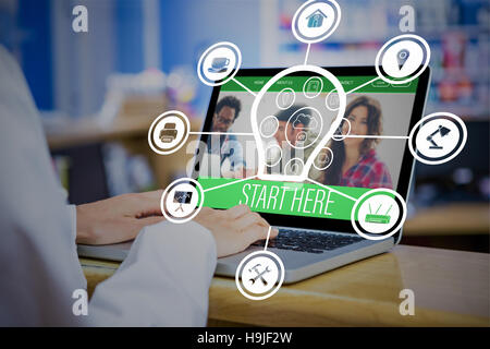 Composite image of internet of things Stock Photo - Alamy
