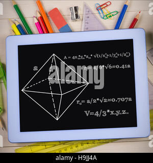 Composite image of math problems Stock Photo - Alamy