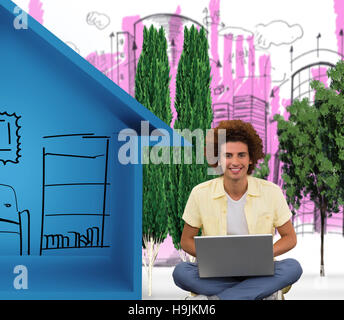 Draw on the camera of a laptop computer Stock Photo - Alamy