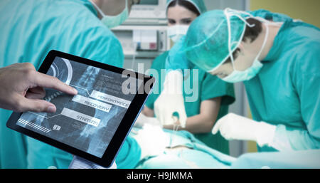 Tablet pc and medical tools Stock Photo - Alamy