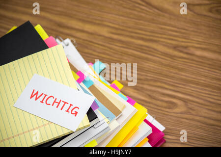 Important; The Pile of Business Documents on the Desk Stock Photo - Alamy