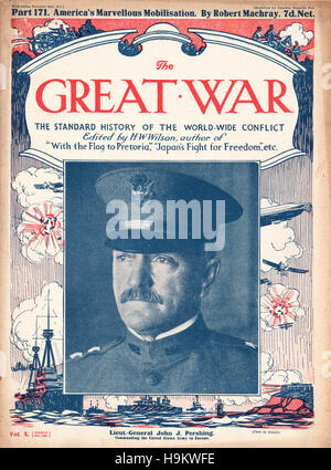 John Pershing, World War 1 commander of the U.S. forces in Europe. Ca ...