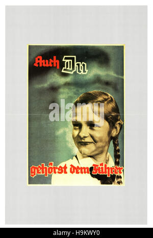 Hitler youth poster, Nazi Germany 1934 Stock Photo: 84969187 - Alamy