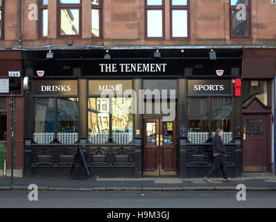 aptlly named tenement pub partick Glasgow Stock Photo - Alamy