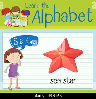 Flashcard letter S is for star Stock Vector Image & Art - Alamy