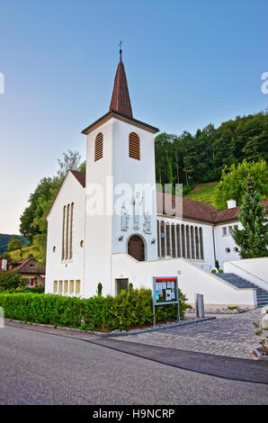 Village in Turbenthal with Swiss Alps in Winterthur district, Zurich ...