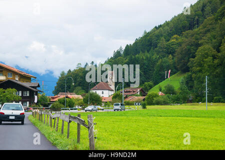 Gsteig village church in Gsteigwiler at Interlaken Oberhasli district ...