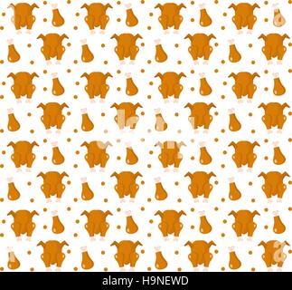 Fried sausage Seamless Pattern Background Vector Illustration Stock ...