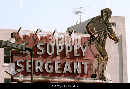 Military surplus supply shop, Hollywood, California, USA Stock Photo ...