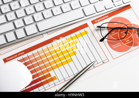 Preparing average sales report Stock Photo - Alamy