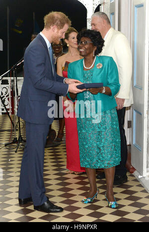 Prince Harry attends a reception hosted by the Governor General, Her ...
