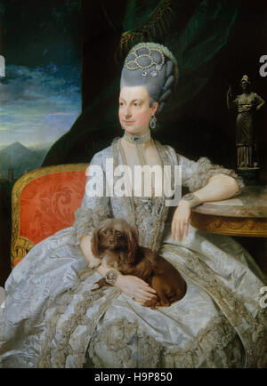 Portrait of Maria Christina, Archduchess of Austria, painted in 1578 ...